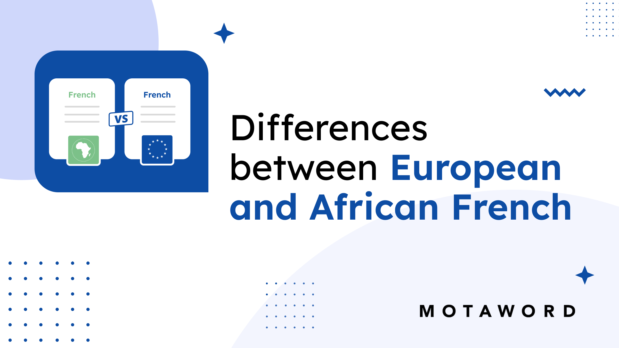 How African and European French Differ