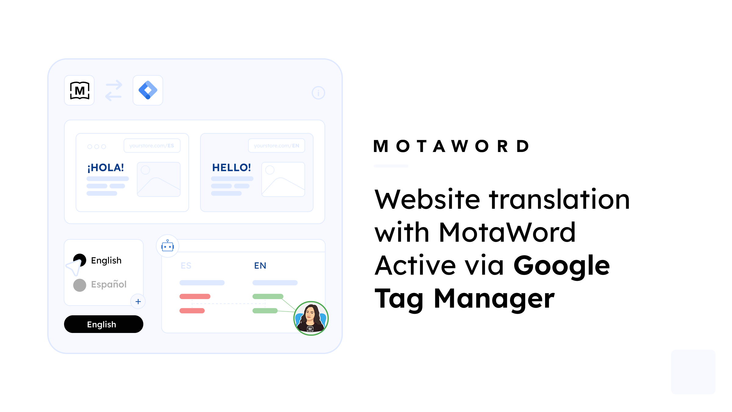 MotaWord + Google Tag Manager Translation Integration