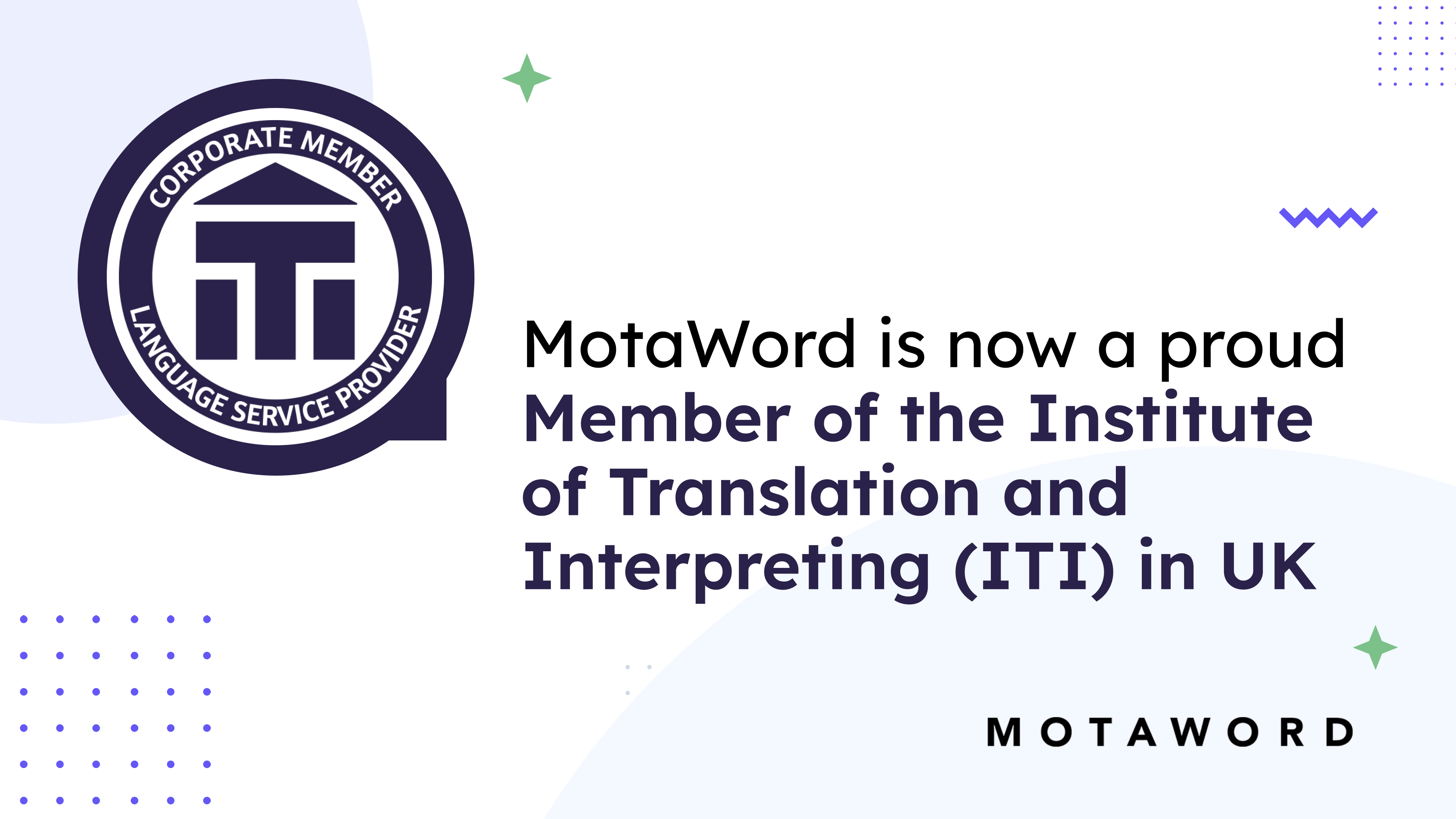 MotaWord ahora es miembro de la ITI del Reino Unido