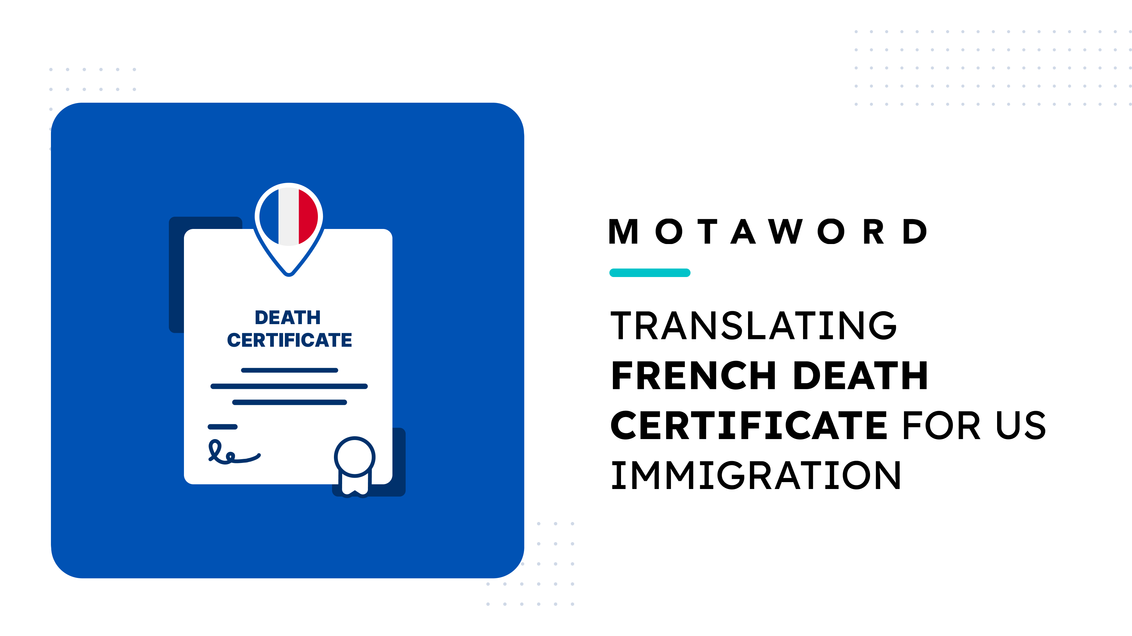Translating French Death Certificates for US Green Cards