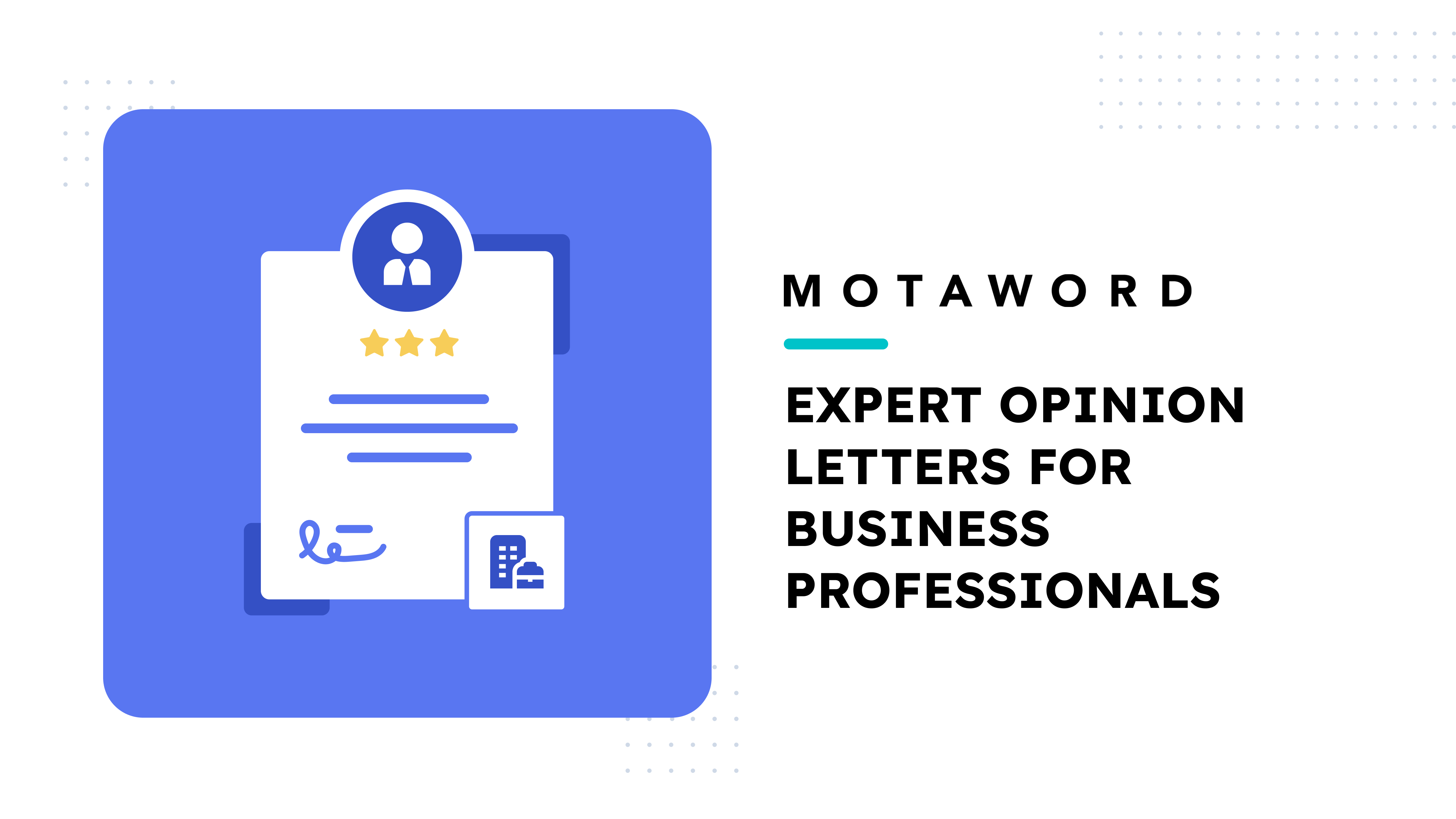 Cartas de opinión de expertos para profesionales de negocios